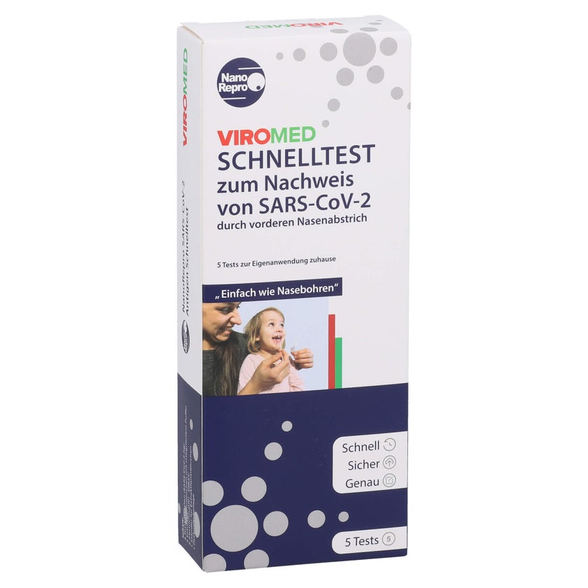 Nanorepro Sars-cov-2 Antigen Schnellt.viromed Nase 5 St online kaufen ...