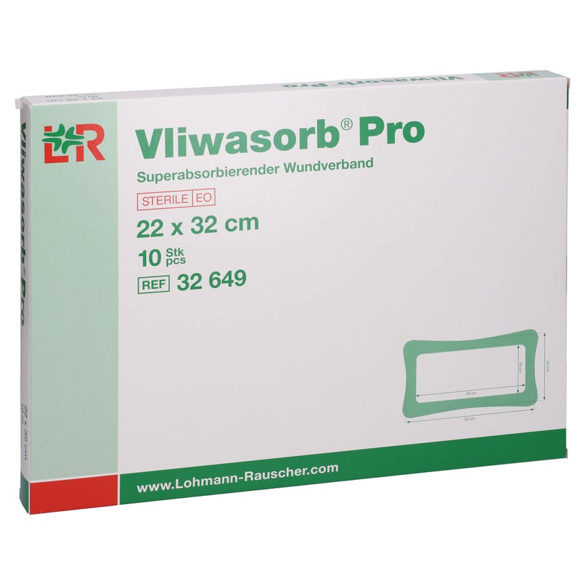 Vliwasorb Pro Superabsorb.komp.steril 22x32 Cm 10 St online kaufen ...
