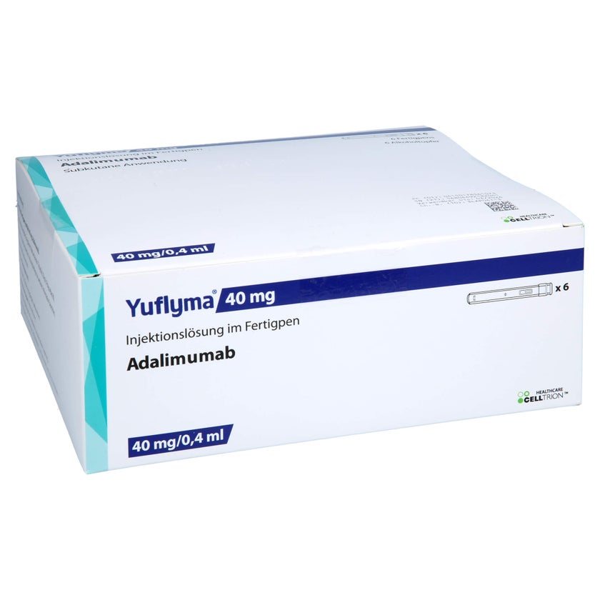 YUFLYMA 40 mg/0,4 ml Inj.-Lösung im Fertigpen 6 St mit E-Rezept kaufen ...