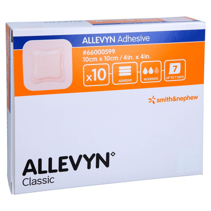 Allevyn Adhesive 10x10 Cm Haftende Wundauflage 10 St online kaufen | DocMorris