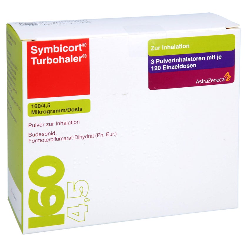 SYMBICORT Turbohaler 160/4,5 µg/Dosis 120 ED 3 St mit E-Rezept kaufen ...