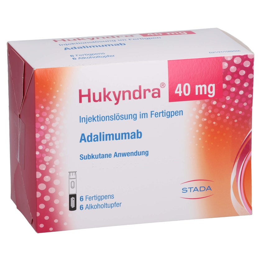 HUKYNDRA 40 mg/0,4 ml Inj.-Lösung im Fertigpen 6X0,4 ml mit E-Rezept ...