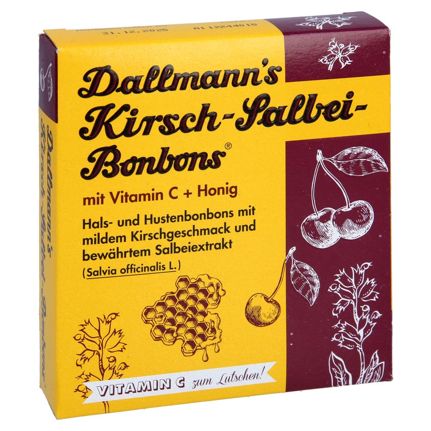 Dallmanns Kirsch Salbei Bonbons 37 g online kaufen | DocMorris