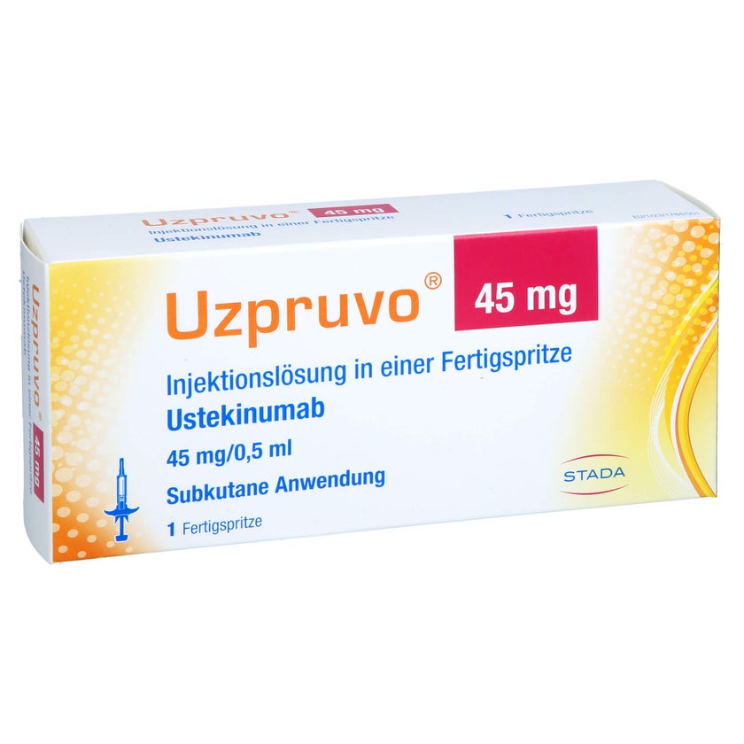 Uzpruvo 45 Mg Injektionslösung I.e.fertigspr. 1 St mit E-Rezept kaufen ...